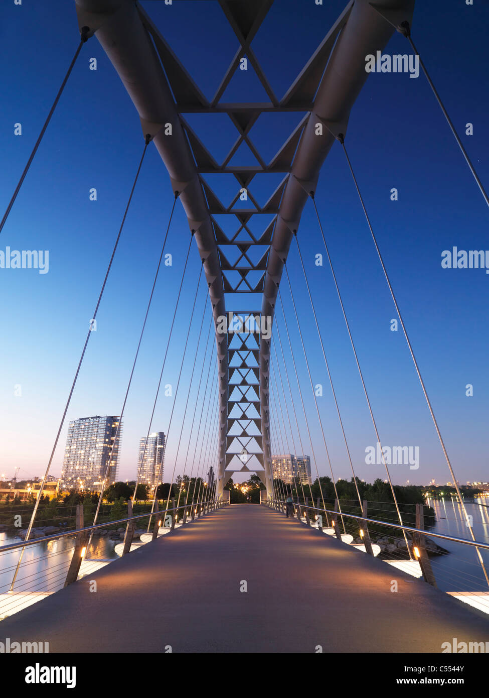 License available at MaximImages.com The Humber River Arch Bridge in ...