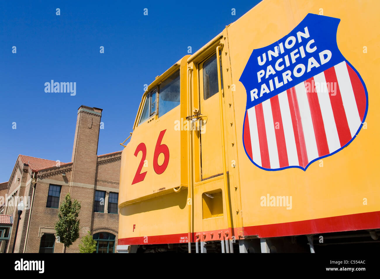 Locomotive at a museum, Eccles Rail Center, Union Station Museum, Ogden ...