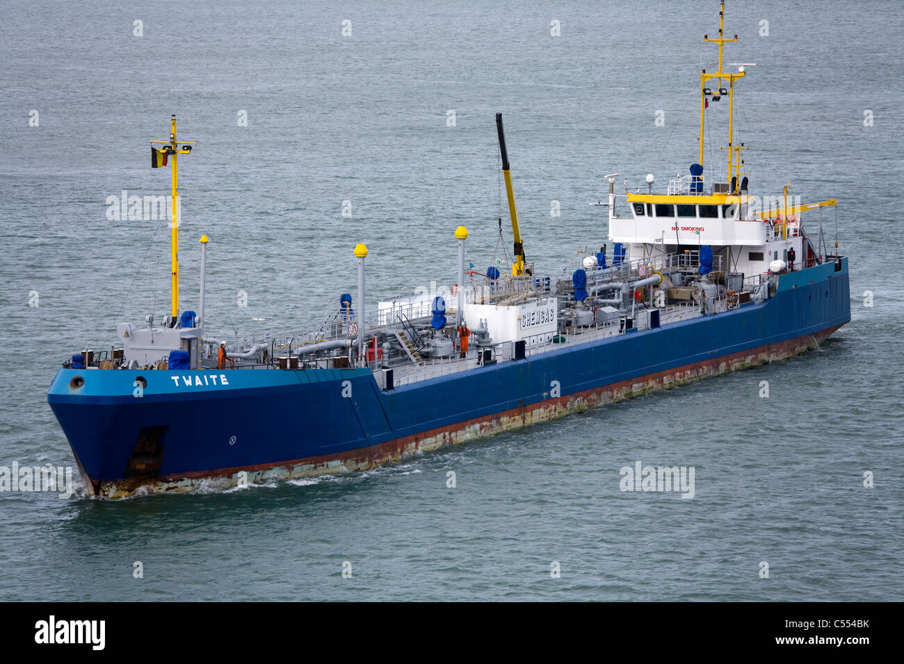 Gas tanker at a port, Port of Bruges-Zeebrugge, Bruges, Belgium Stock ...