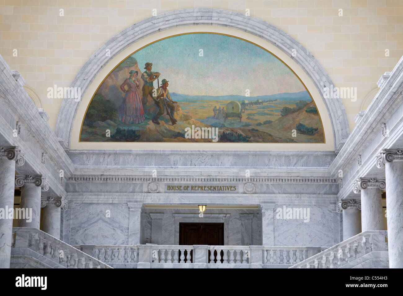 USA, Utah, Salt Lake City, Capitol, House of Representatives Stock ...