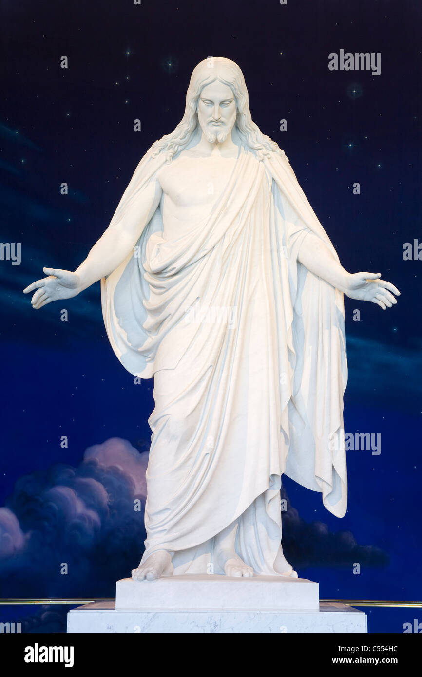 Temple square salt lake city statue hi-res stock photography and images ...