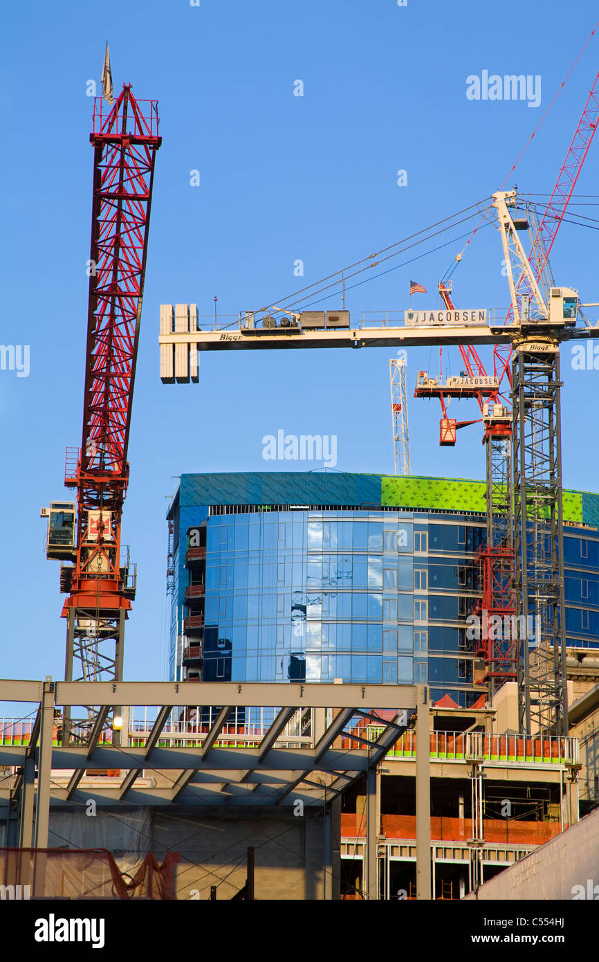 USA, Utah, Salt Lake City, Construction of City Creek Block Stock Photo ...