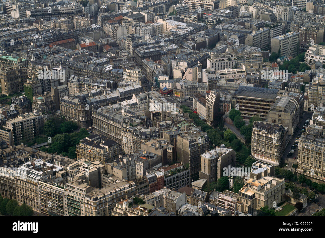 France, Paris, cityscape as seen from Eiffel Tower Stock Photo - Alamy