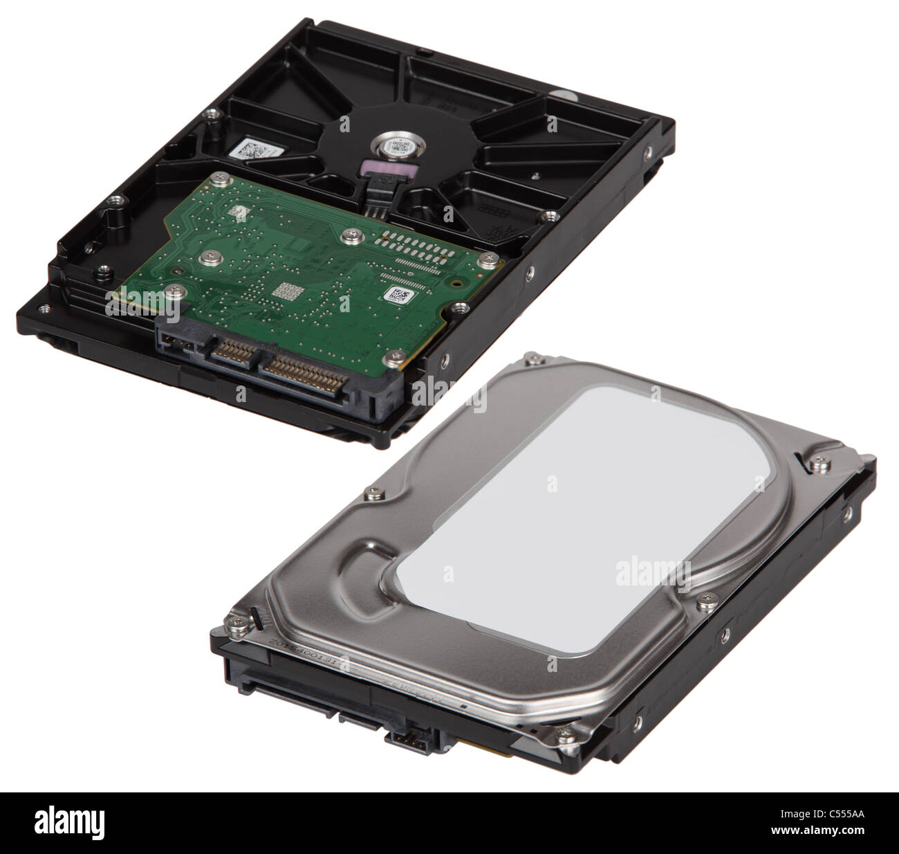 Computer HDD isolated on white background Stock Photo - Alamy