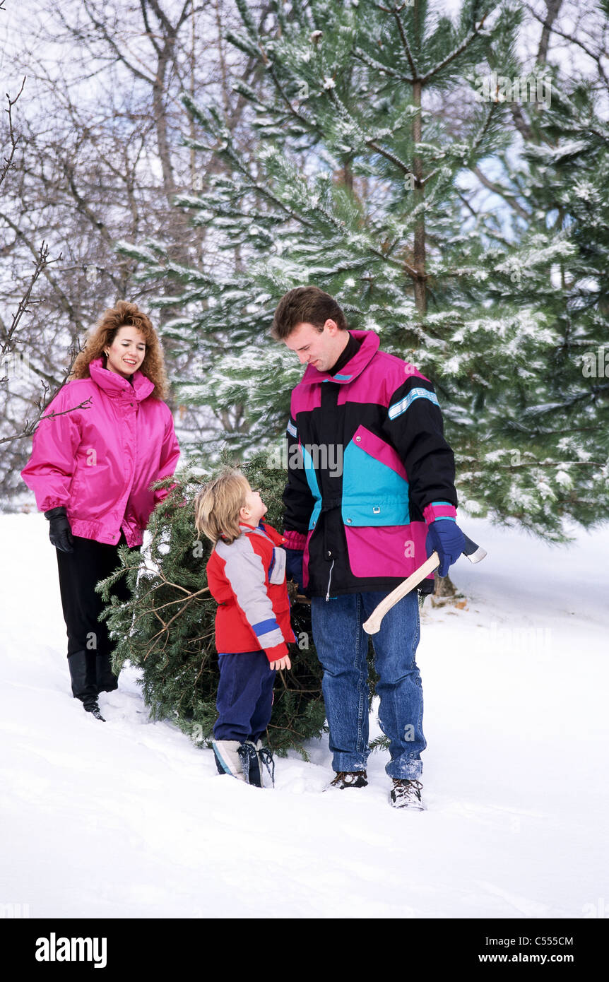 Dragging christmas tree hi-res stock photography and images - Alamy