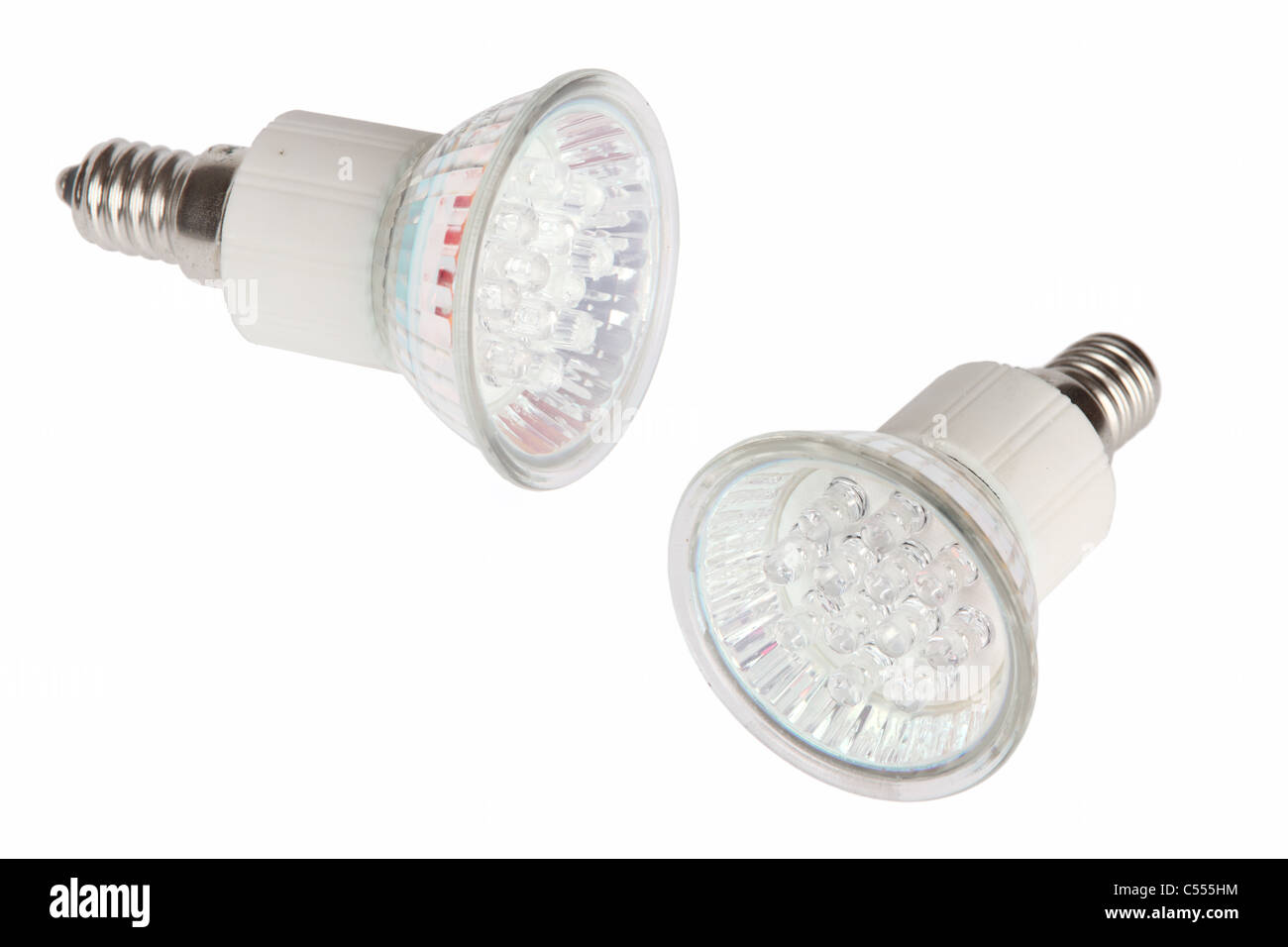 Led light bulb isolated on white background Stock Photo - Alamy