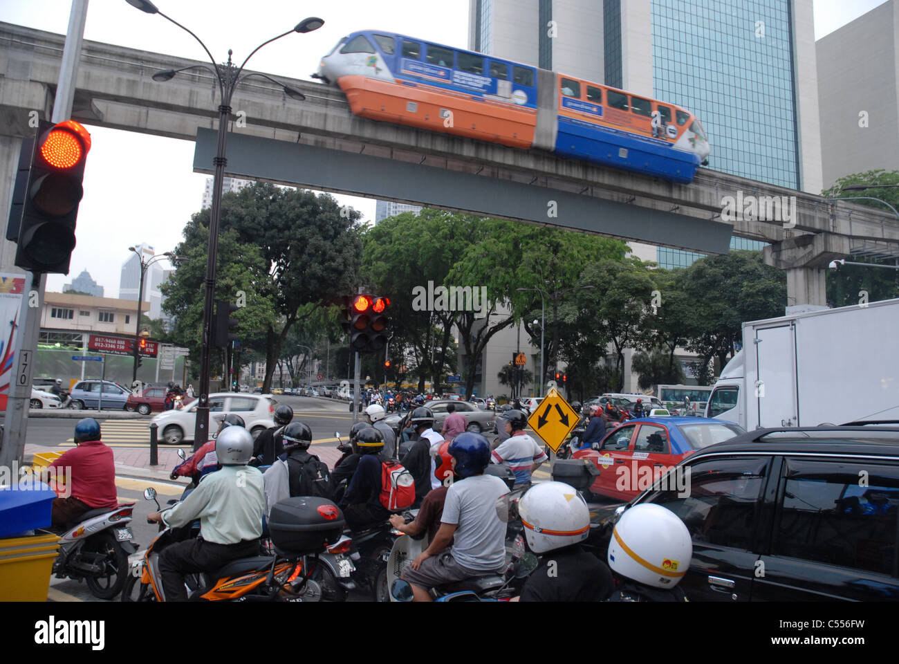 Sky Train, KL Monorail, Kuala Lumpur, Malaysia, South East Asia Stock ...