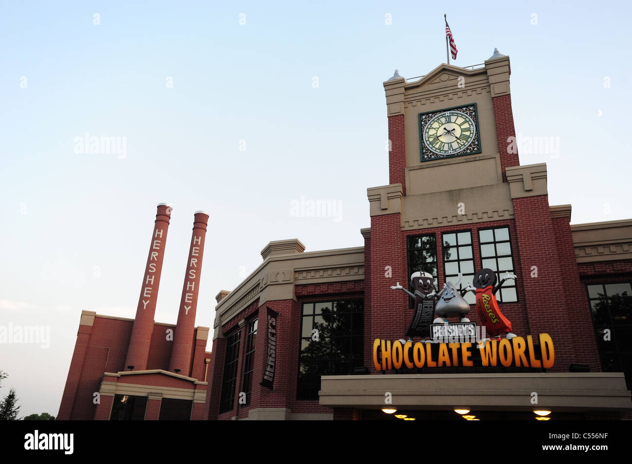 USA Hershey PA Pennsylvania Hershey Park Chocolate World exterior ...