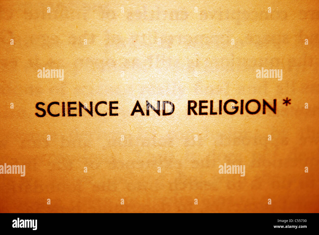 Science and religion Stock Photo - Alamy