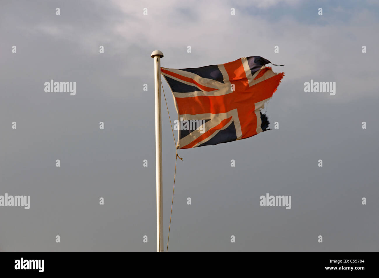 Torn ripped union jack flag hi-res stock photography and images - Alamy