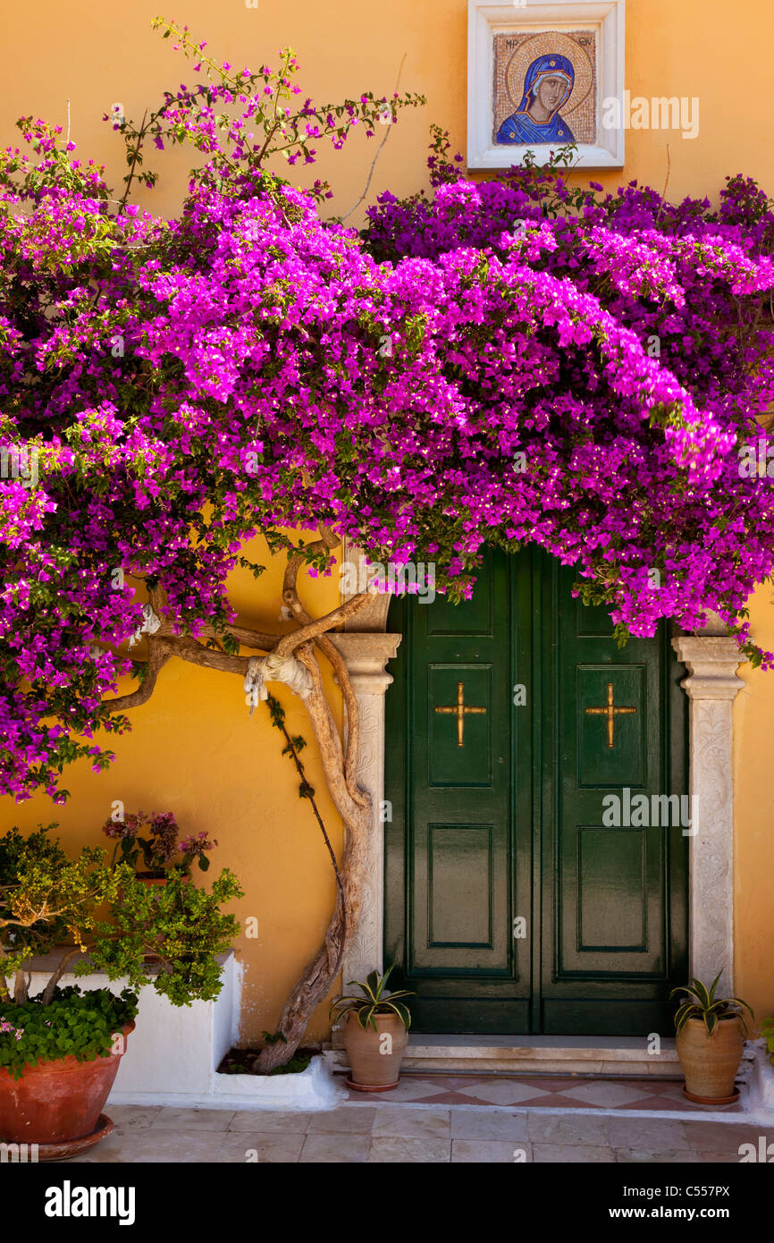 Front door to Greek Orthodox Monastery of the Virgin Mary in ...