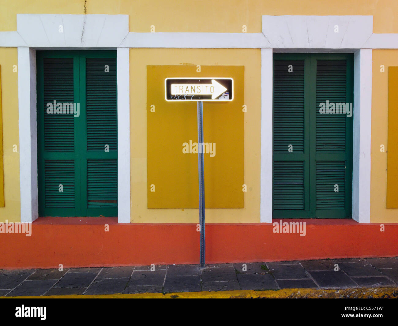 Puerto Rico, San Juan, Arrow sign Stock Photo - Alamy