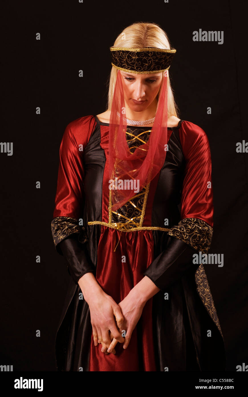 Woman victorian sad hi-res stock photography and images - Alamy