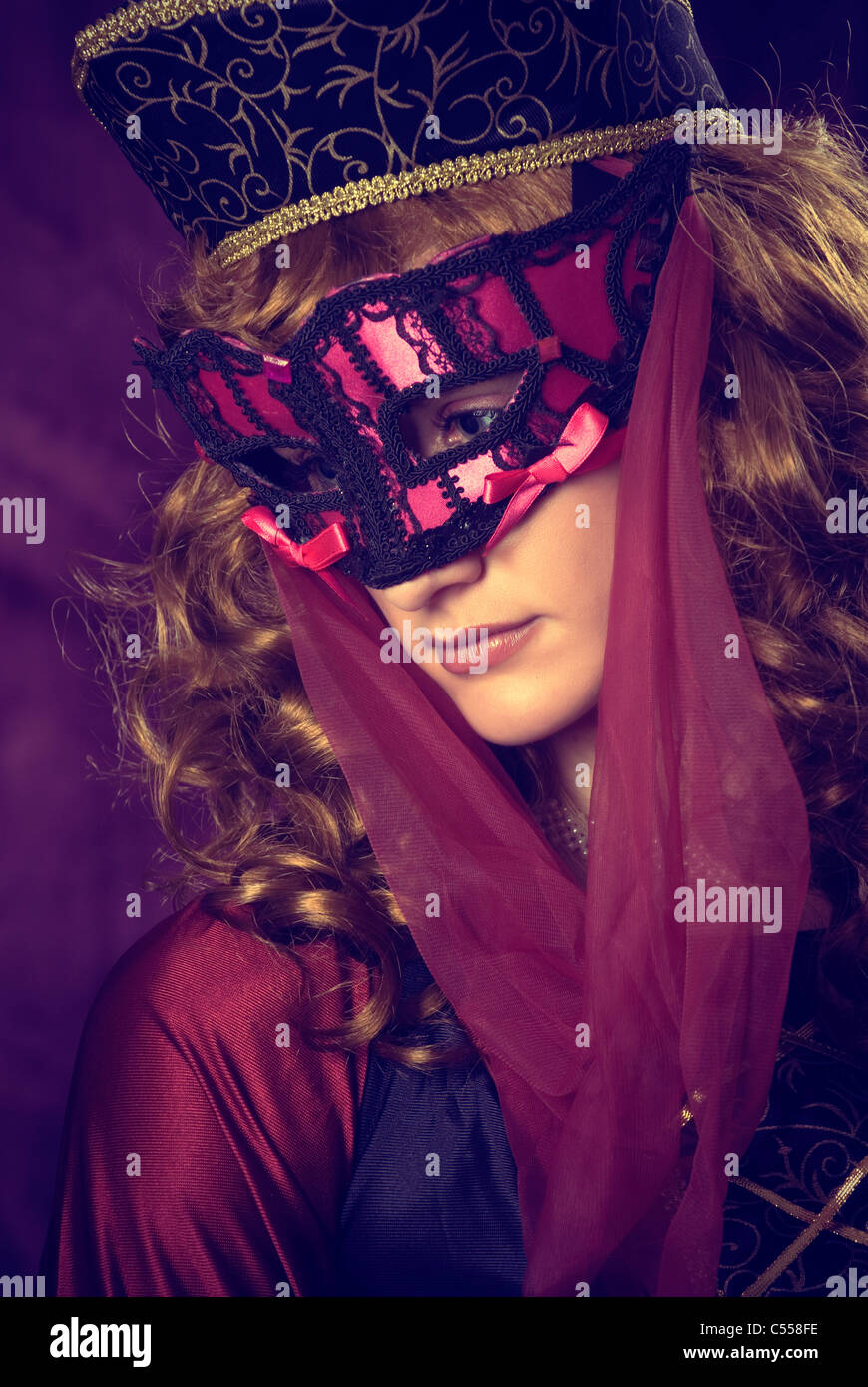 18th century woman mask hi-res stock photography and images - Alamy