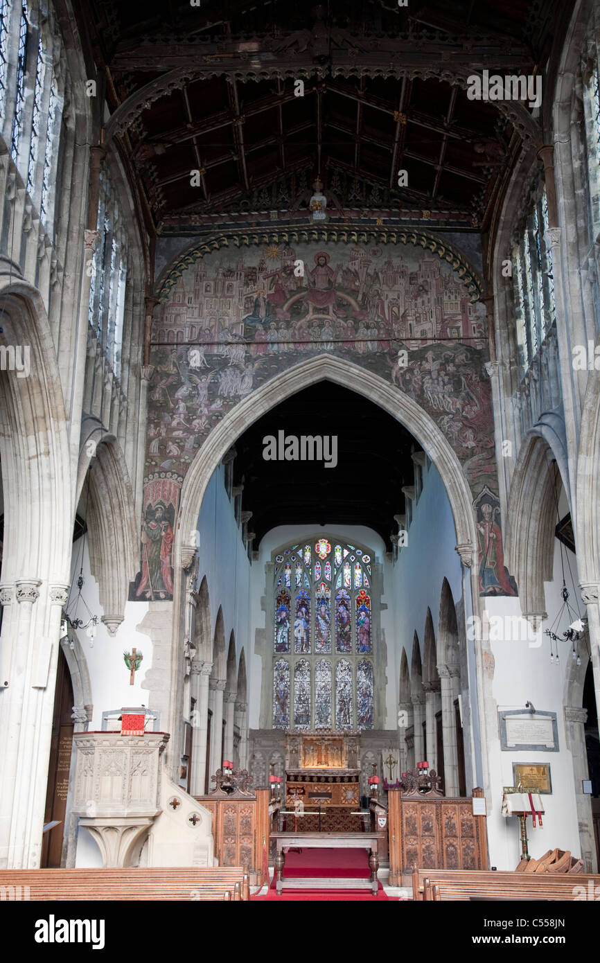 Interior of St Thomas of Canterbury Parish Church in Salisbury, England ...