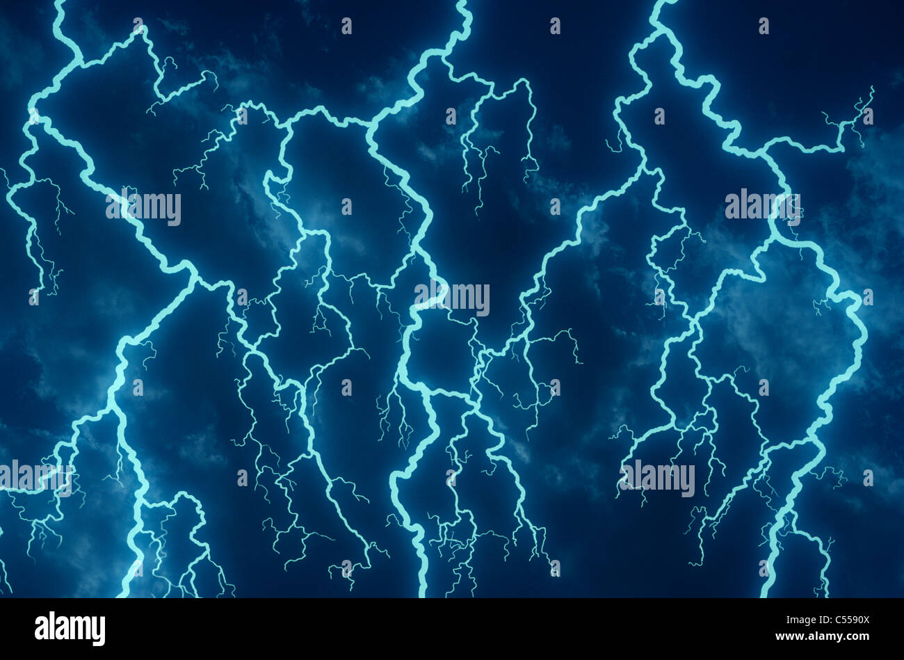 Lightning strike flashing hi-res stock photography and images - Alamy