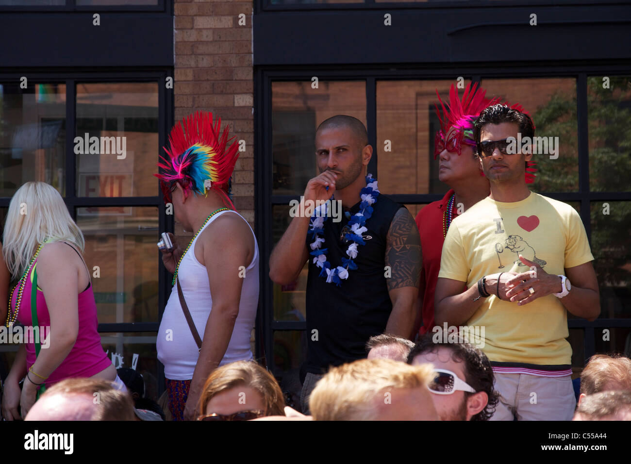 Festive gay parade colorful hi-res stock photography and images - Alamy
