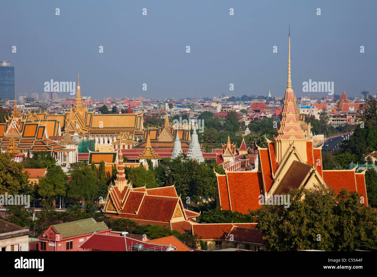 Buildings in a city, Phnom Penh, Cambodia Stock Photo - Alamy