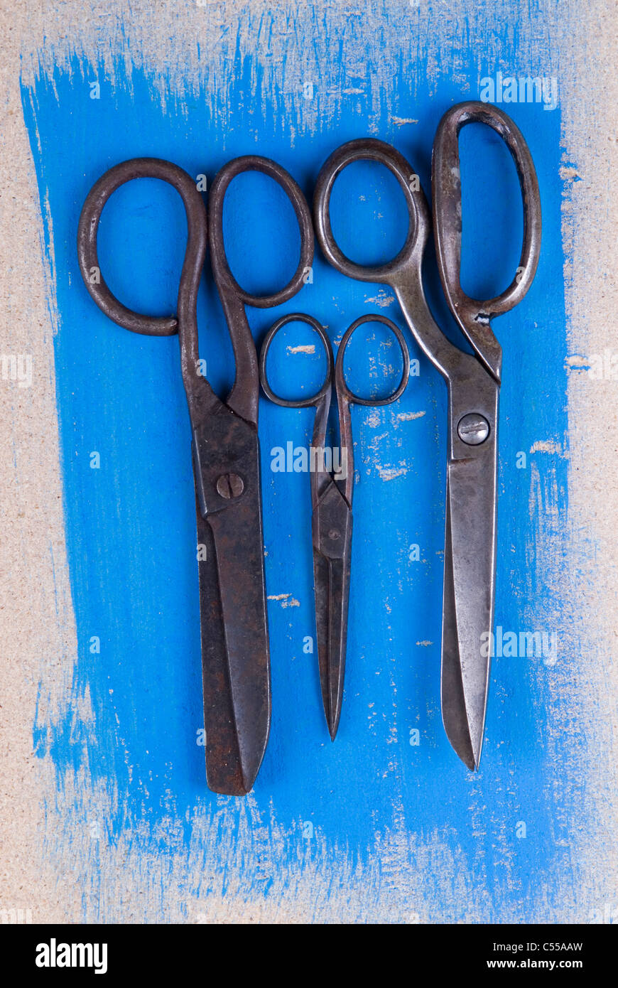 Three different scissors Stock Photo - Alamy