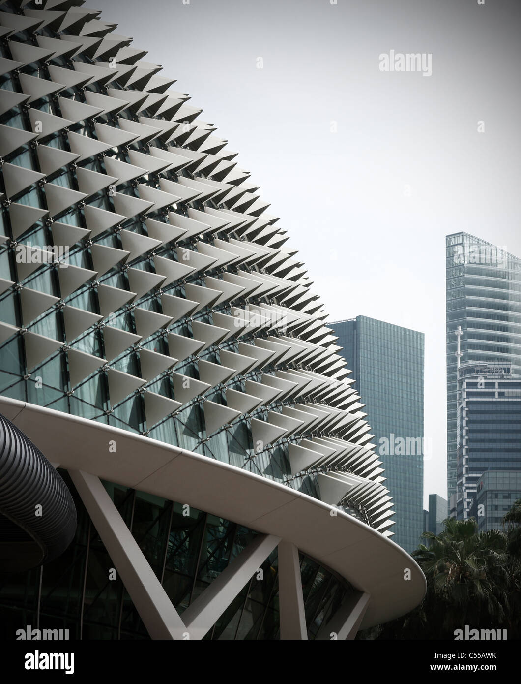 Esplanade architecture detail singapore hi-res stock photography and ...