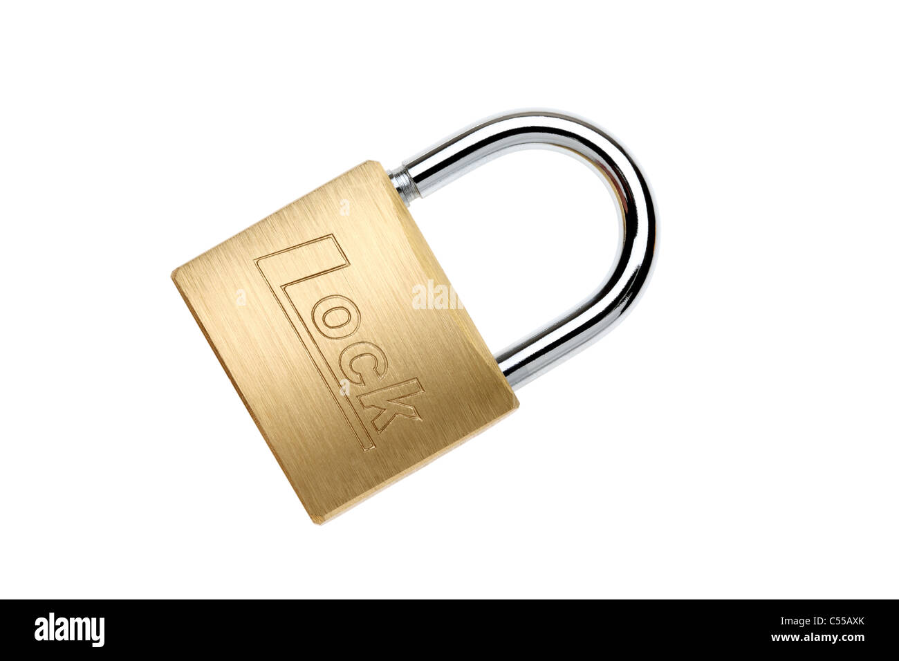 Padlock isolated on white background Stock Photo - Alamy