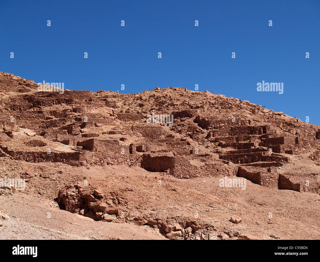 Pukara de Quitor fortress near San Pedro de Atacama,Chile Stock Photo ...