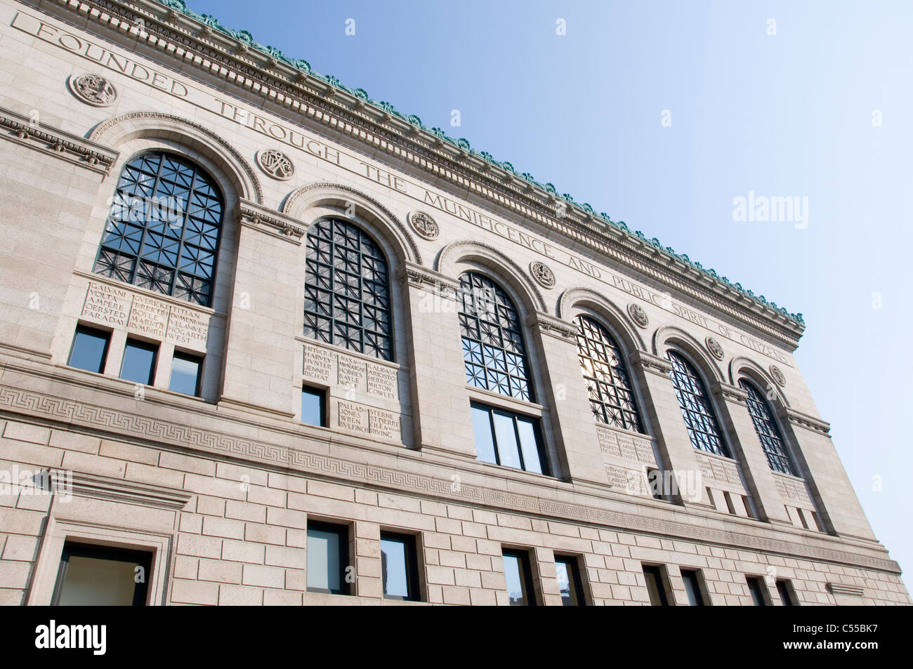 Boston public library exterior hi-res stock photography and images - Alamy