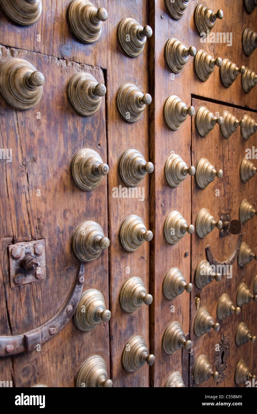Close-up of an antique door, Toledo, Castilla La Mancha, Spain Stock ...