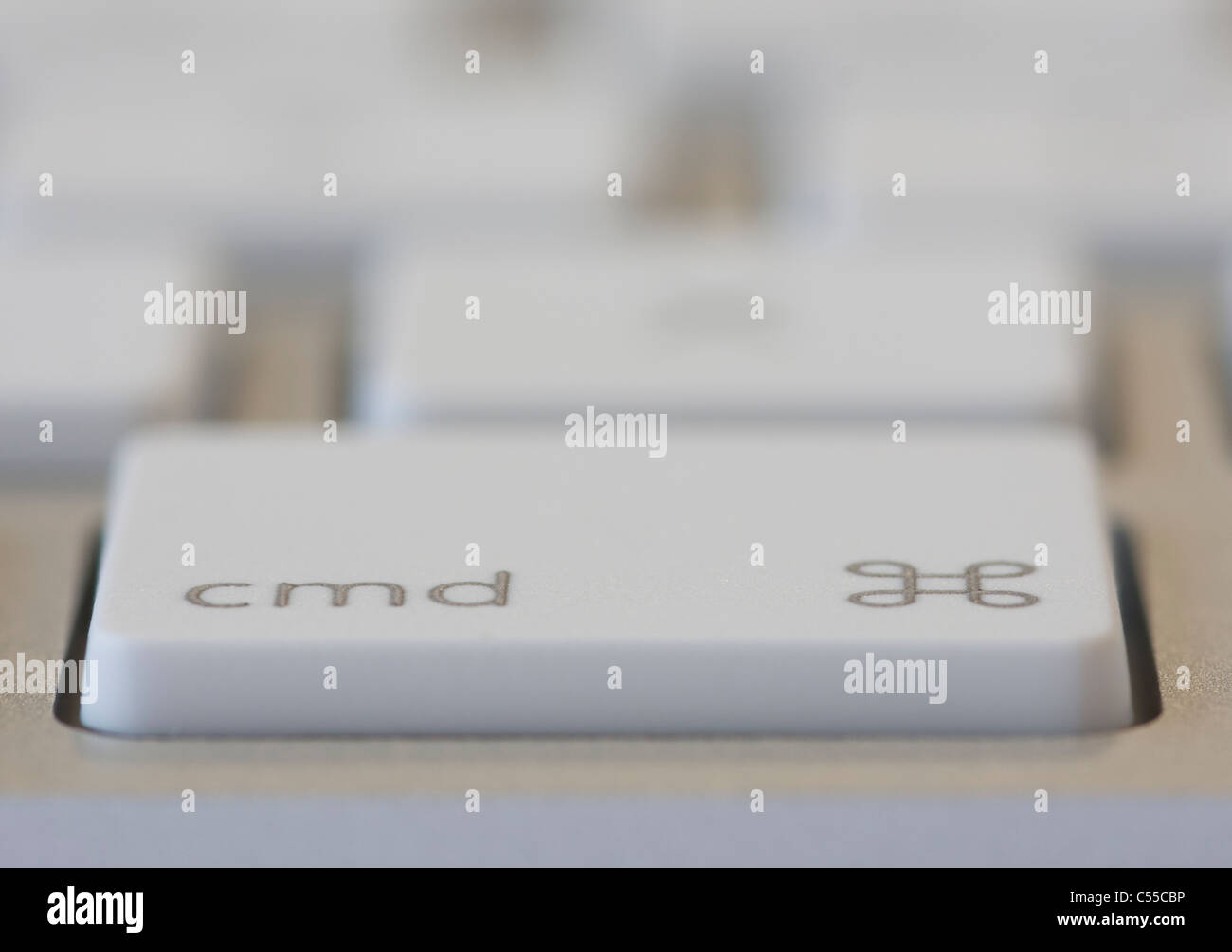 Command Apple Key (Cmd) on a Mac Keyboard, Close-up Stock Photo - Alamy