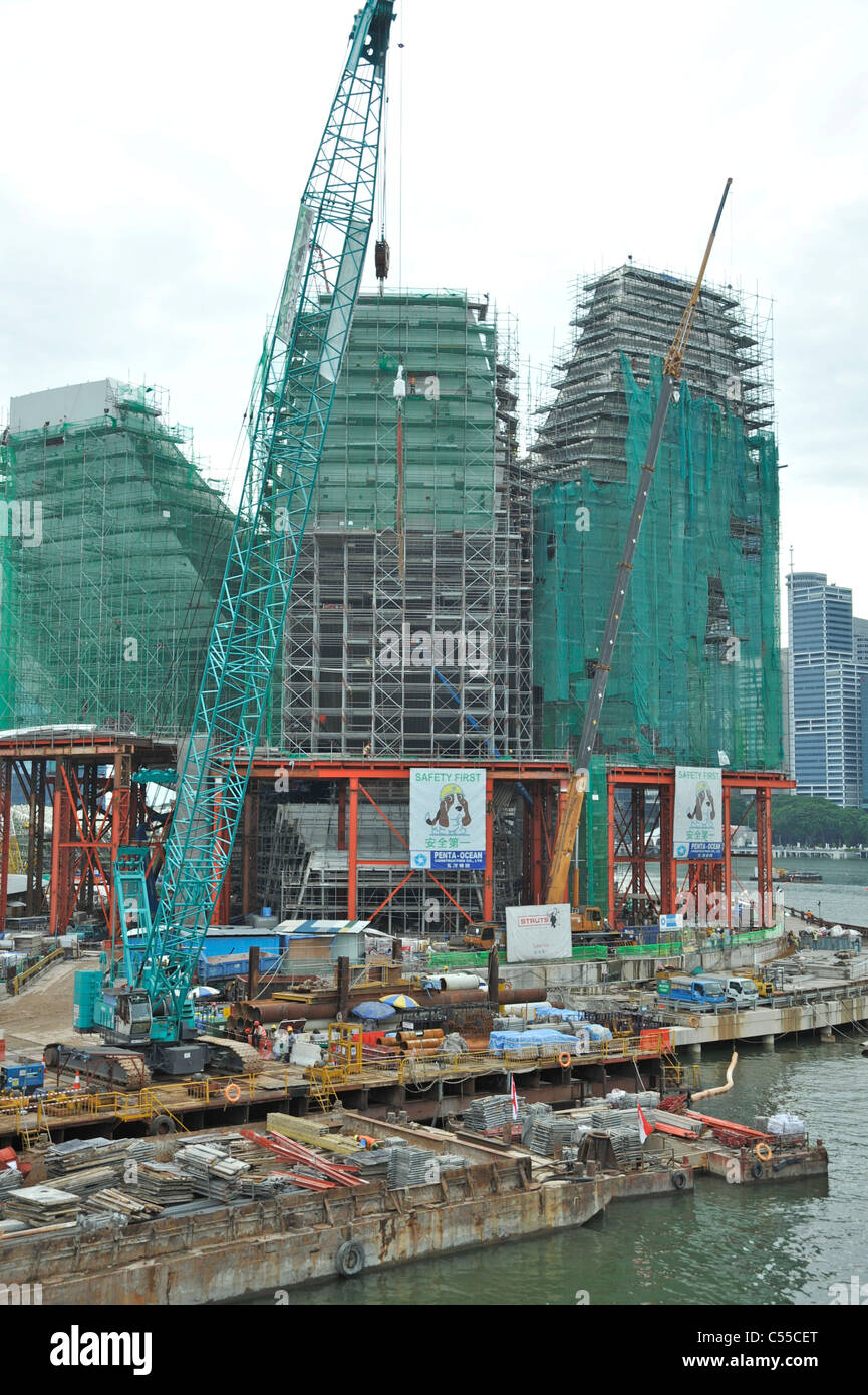 Marina Bay Sands Under Construction Stock Photos & Marina Bay Sands ...