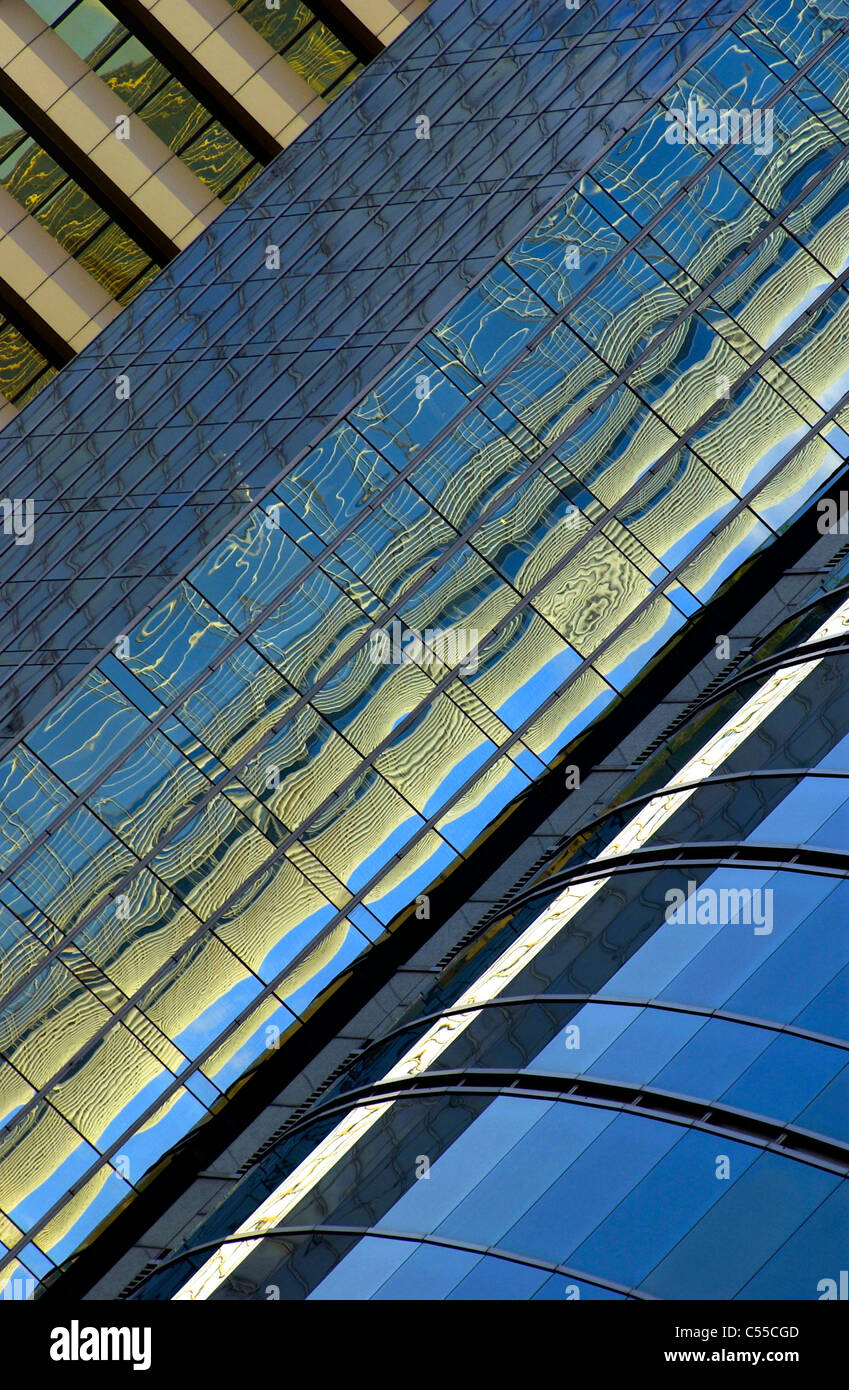 Modern high rise office building exterior, Hong Kong, China Stock Photo ...