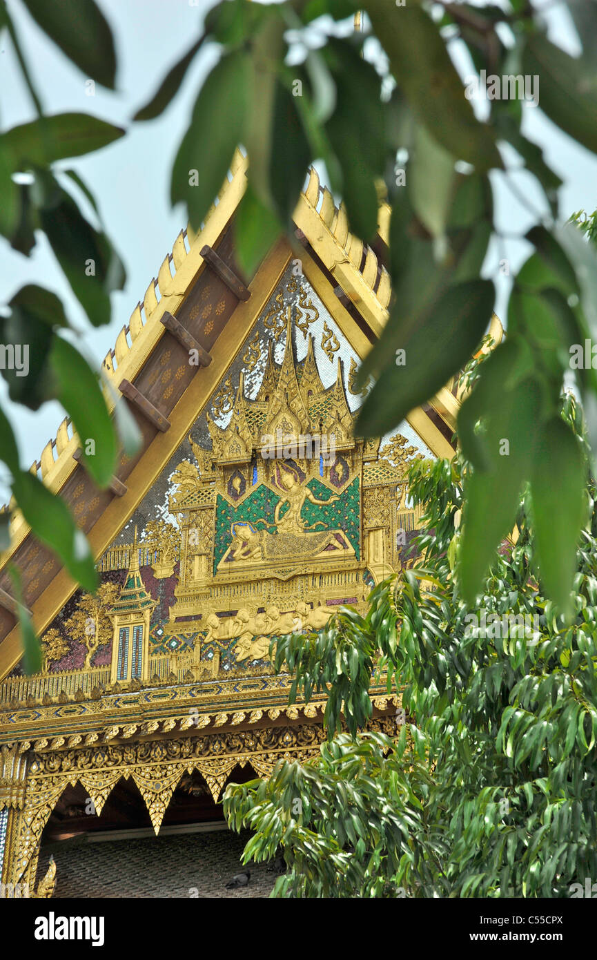Architectural detail of a temple, Bangkok, Thailand Stock Photo - Alamy