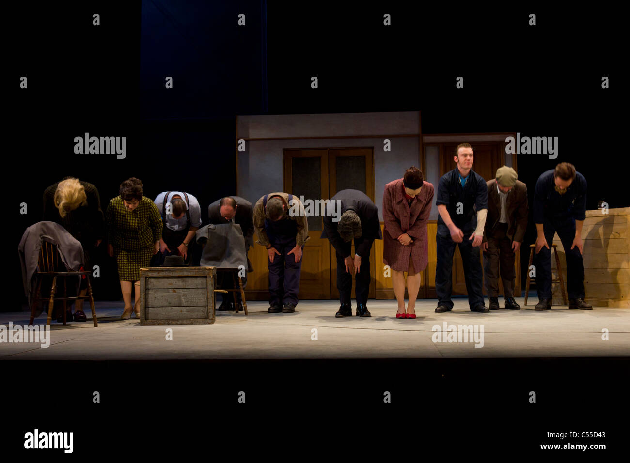 cast taking bow, 30th Anniversary production of Dockers by Martin Lynch ...