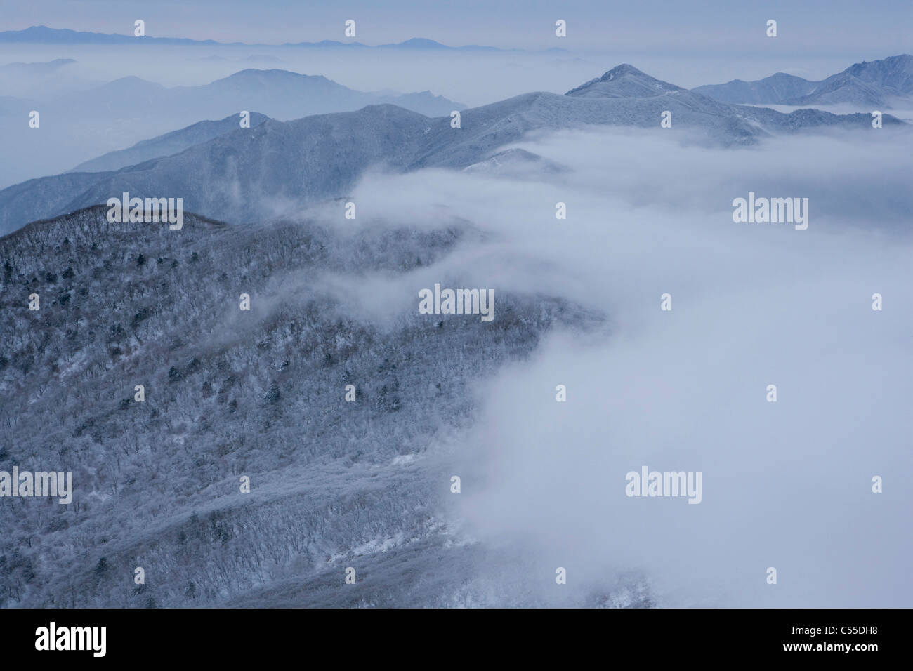 snow field on the mountain Stock Photo - Alamy