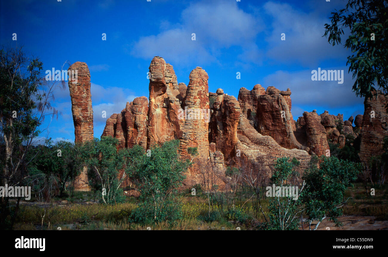 Australia, Northern Territory, McArthur River Area, Eroded sandstone ...
