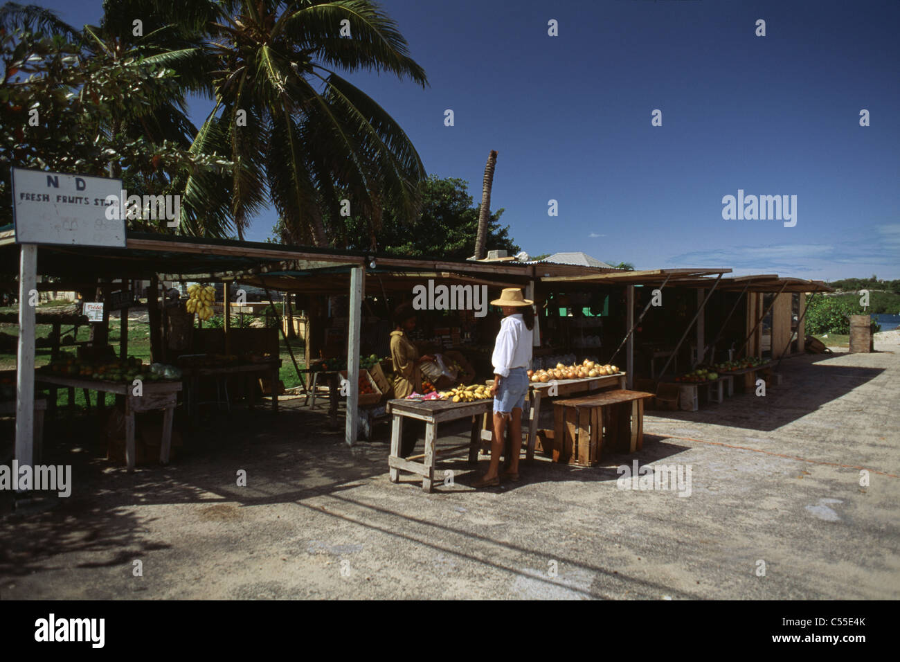 Bahamas, Exuma, street market Stock Photo - Alamy