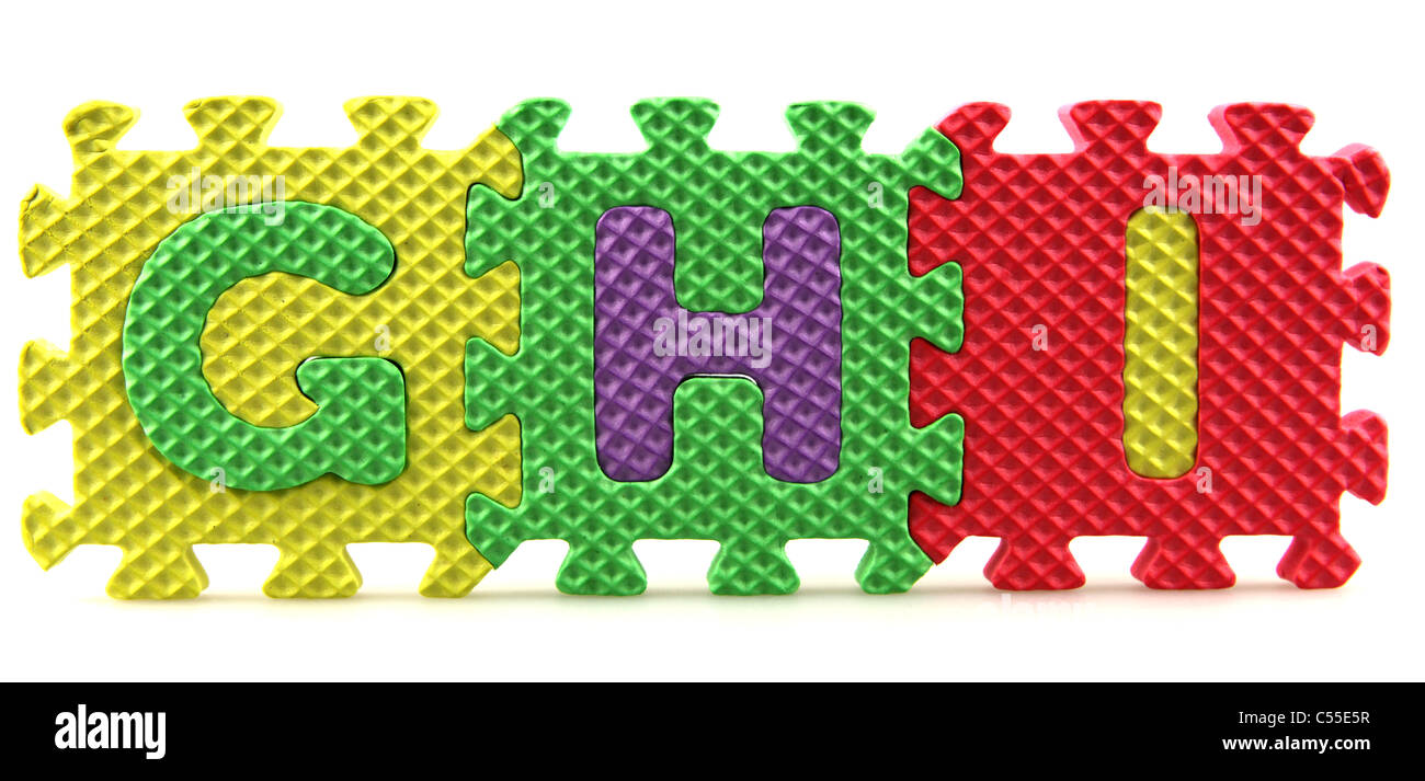 Alphabet puzzle pieces Stock Photo - Alamy