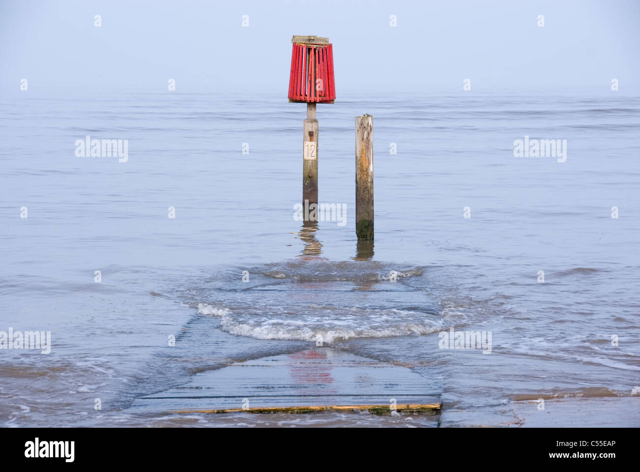 Warning marker hi-res stock photography and images - Alamy