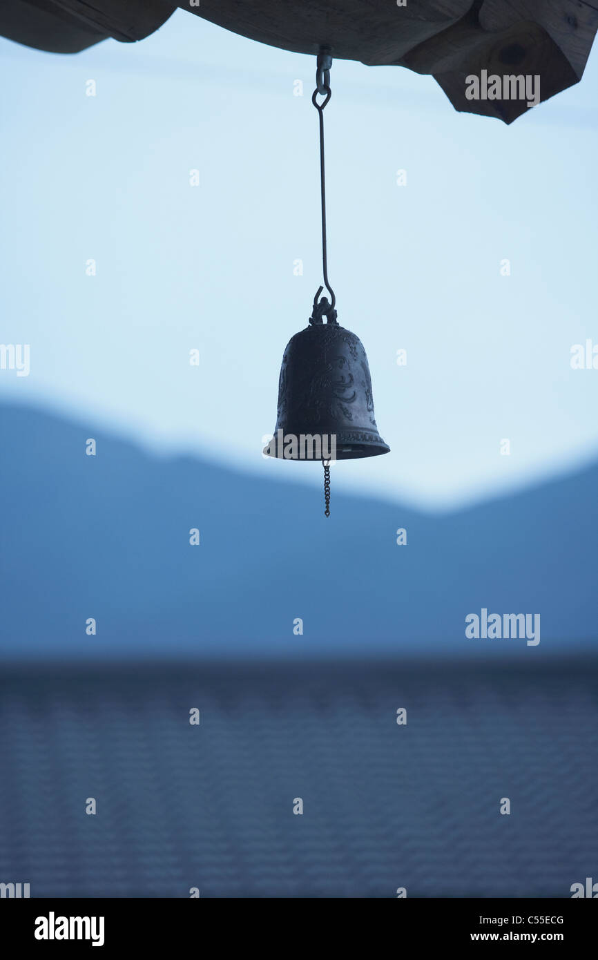 A bell in the Asian traditional house Stock Photo - Alamy