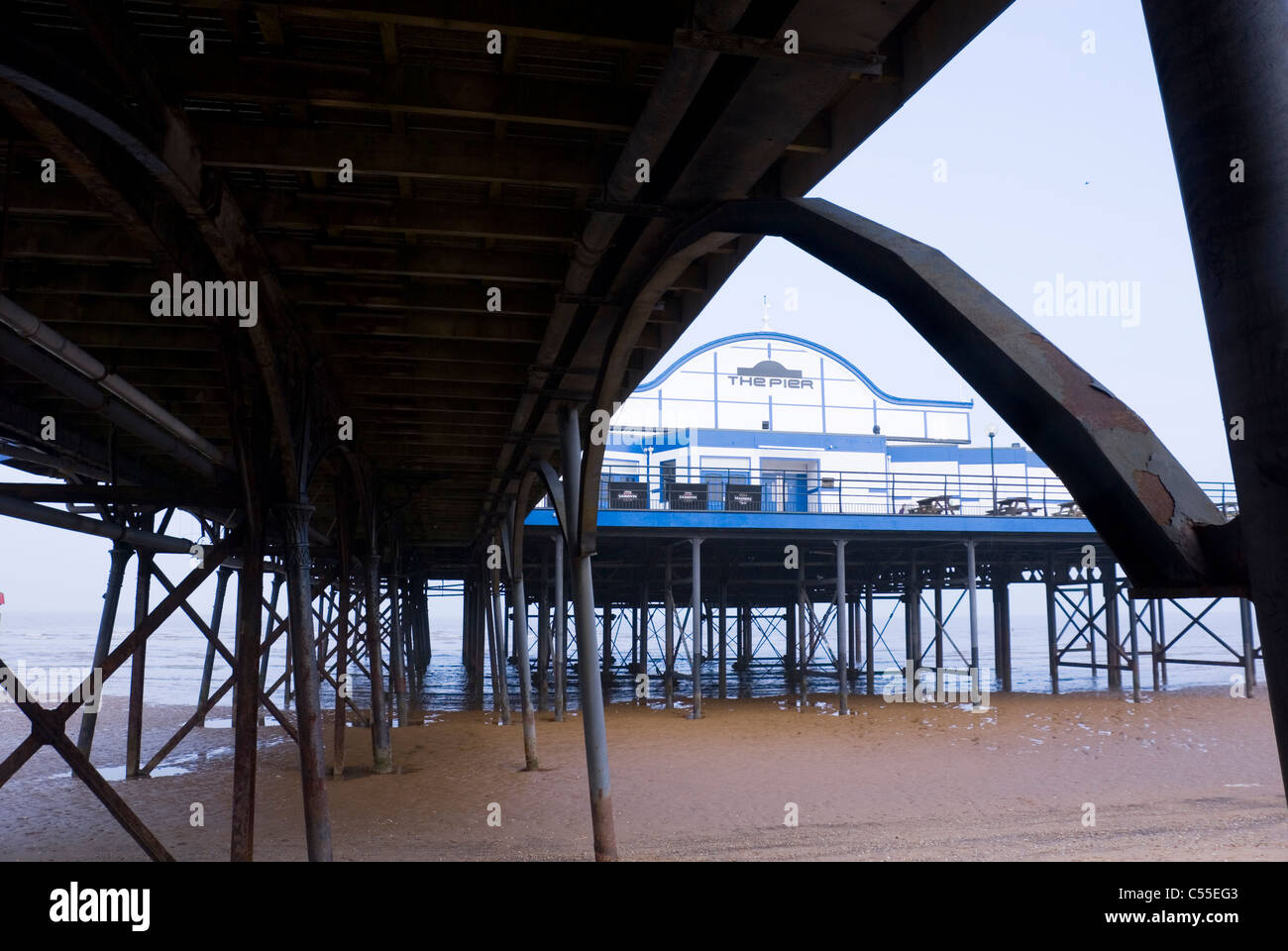 The Pier, Cleethorpes, Framed by Structural Support Steel Arch from ...