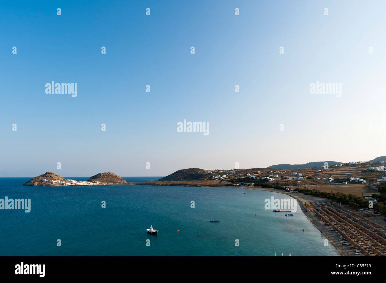 Cape Tarsanas and Kalafati Beach, Mykonos, Cyclades Islands, Greece ...