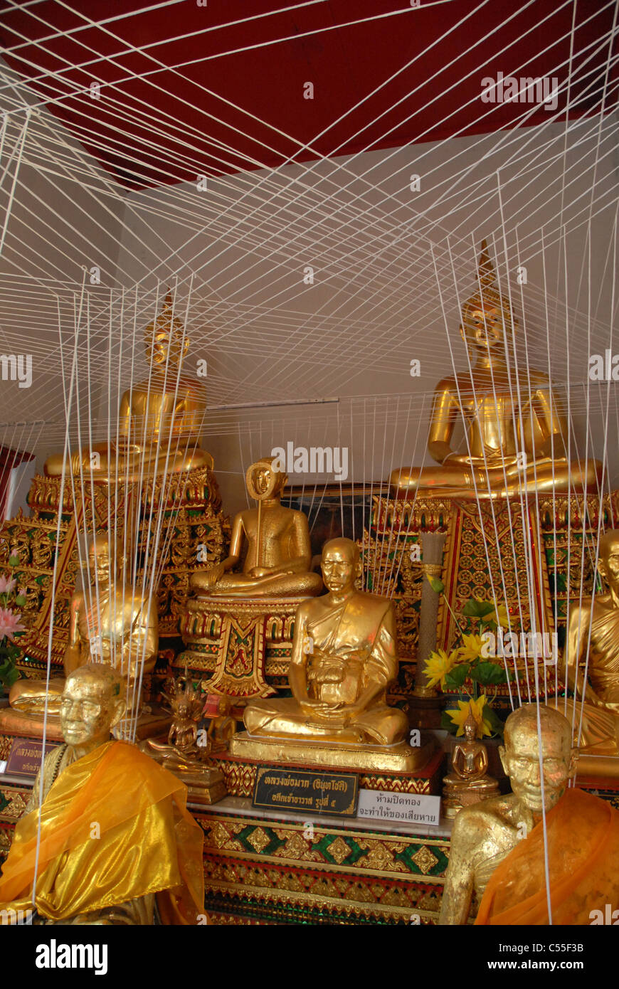 Buddha and Altar, Temple, Bangkok, Thailand Stock Photo - Alamy