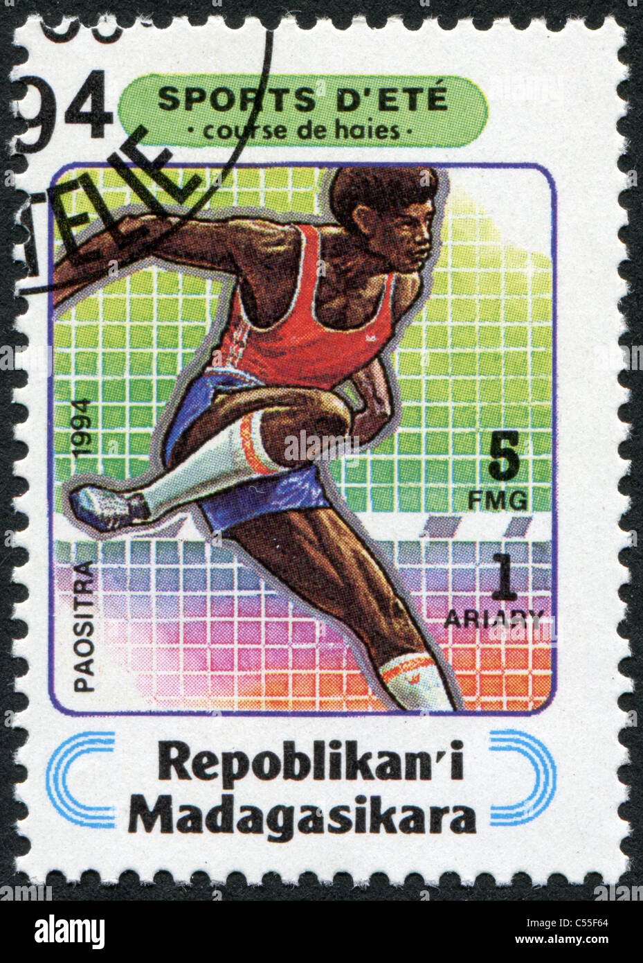 MADAGASCAR - 1994: Postage stamps printed in Madagascar, is devoted to ...