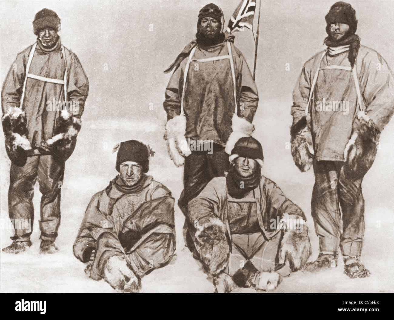 Members of captain scotts antarctic expedition hi-res stock photography ...