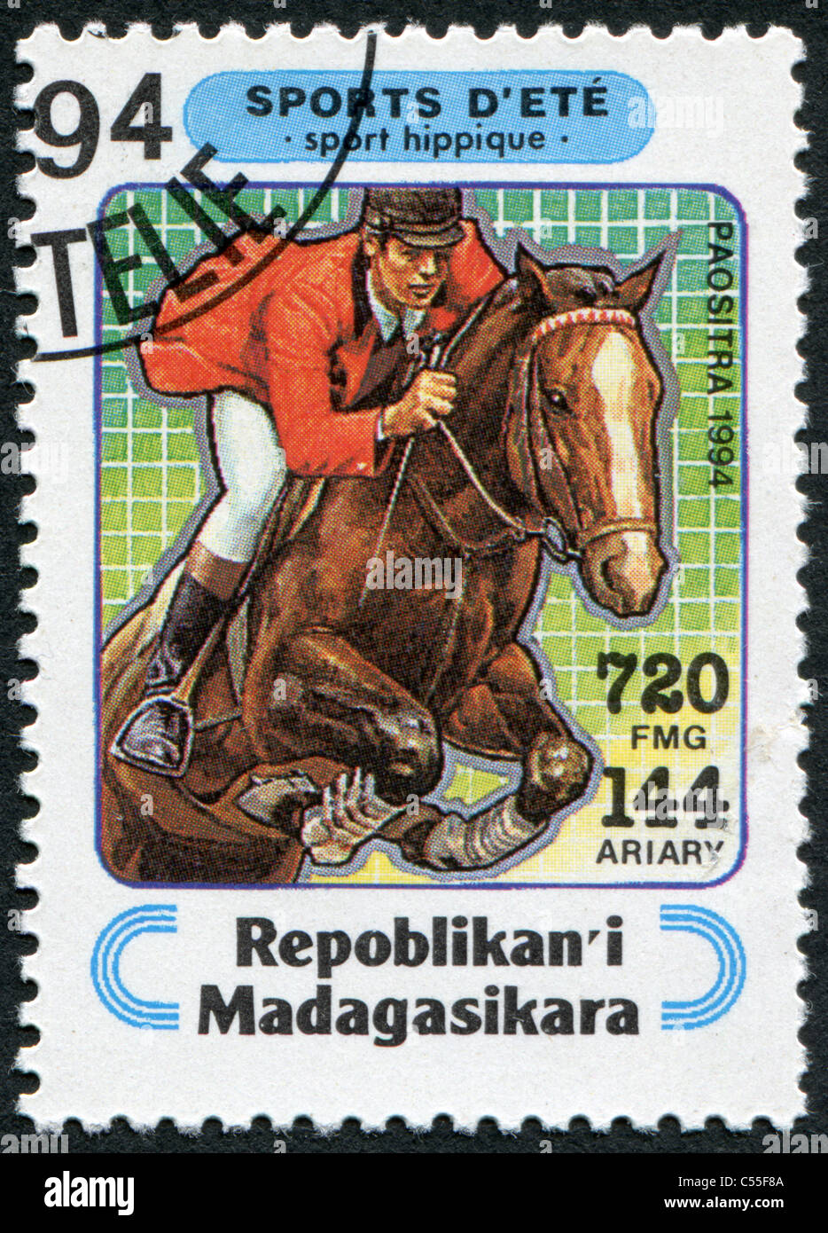 MADAGASCAR - 1994: Postage stamps printed in Madagascar, is devoted to ...