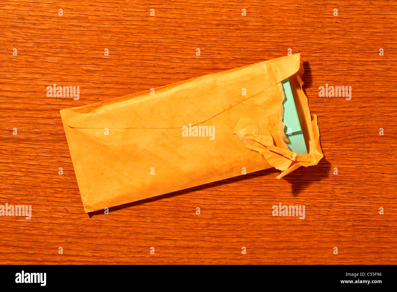 Used and opened postage envelope Stock Photo - Alamy