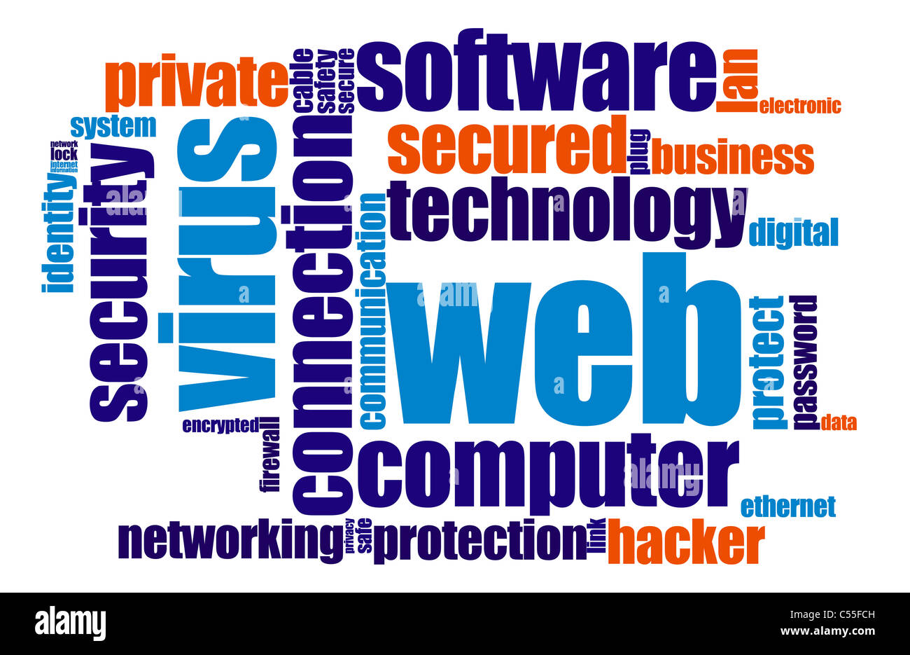 Web word cloud Stock Photo - Alamy