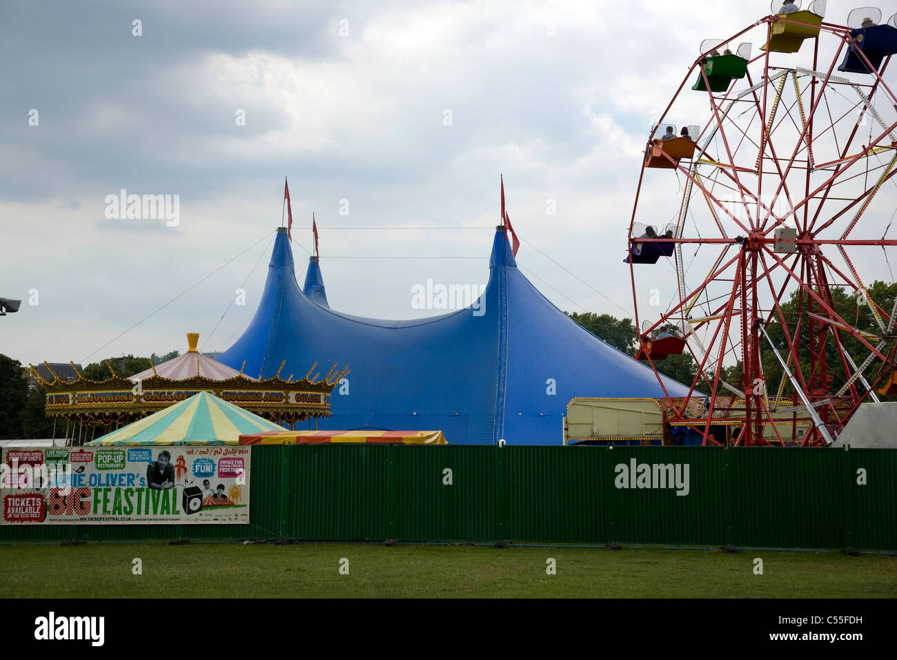 Jamie Olivers Big Feastival, food fair on Clapham Common Stock Photo ...