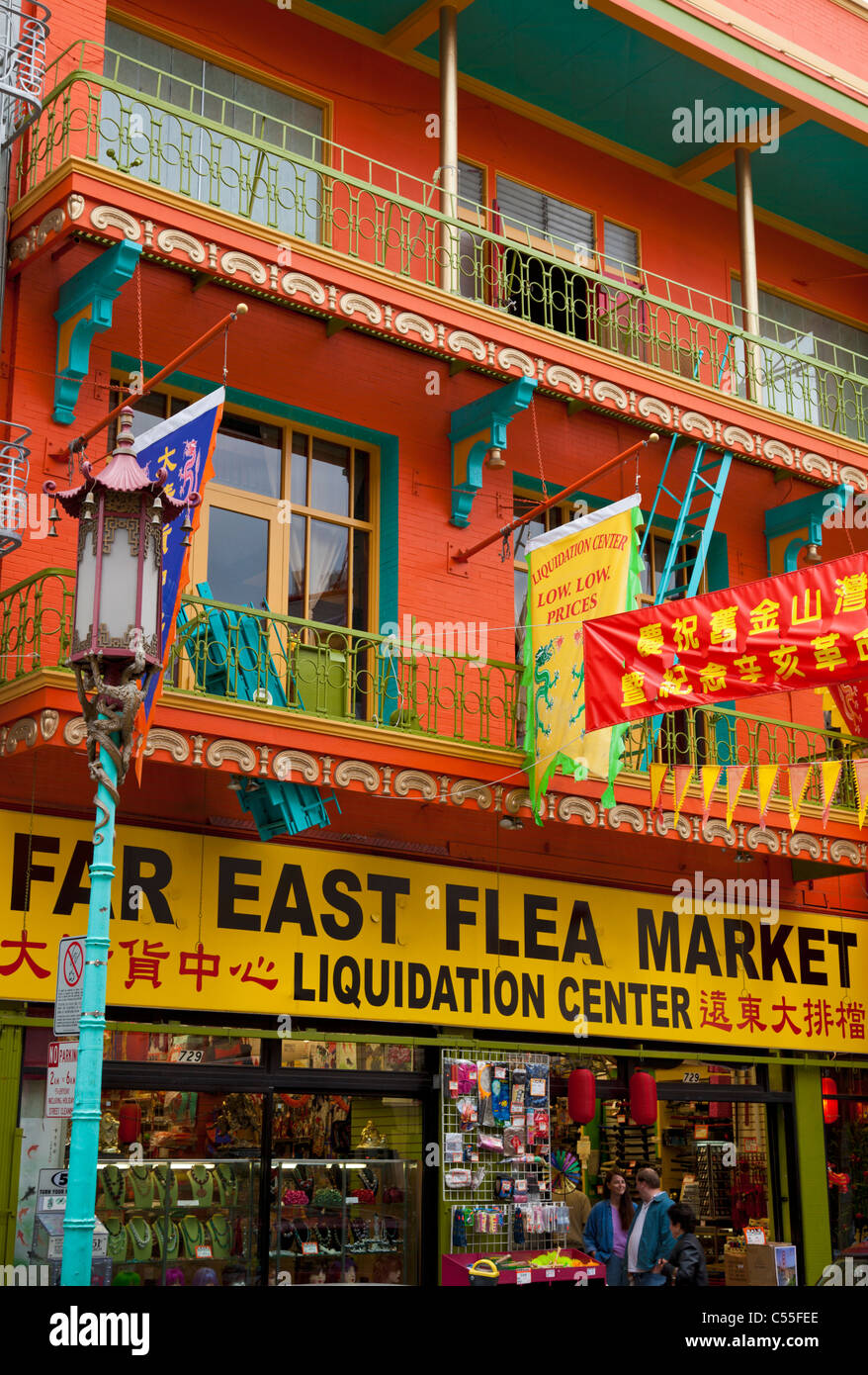 san francisco chinatown shop fronts china town california usa Stock ...