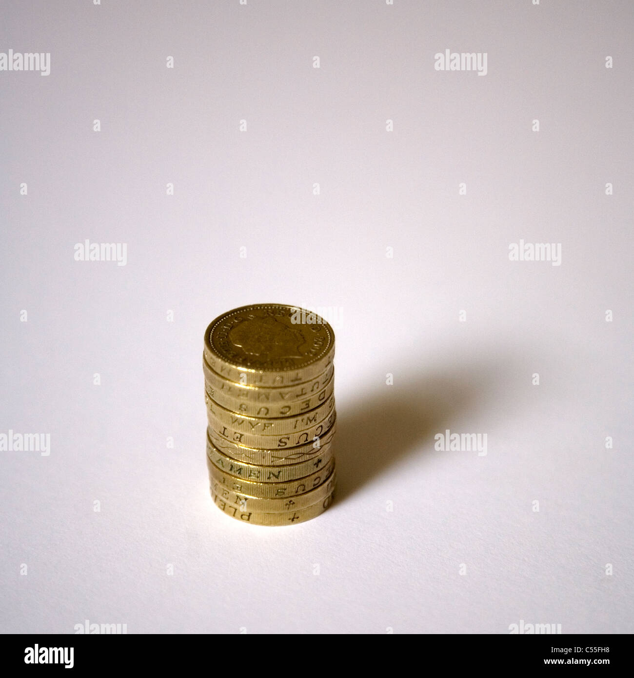 Sterling money stack pile hi-res stock photography and images - Alamy